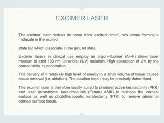 Lasers in Ophthalmology.pptx | Eye and Vision Conditions | Diseases and ...