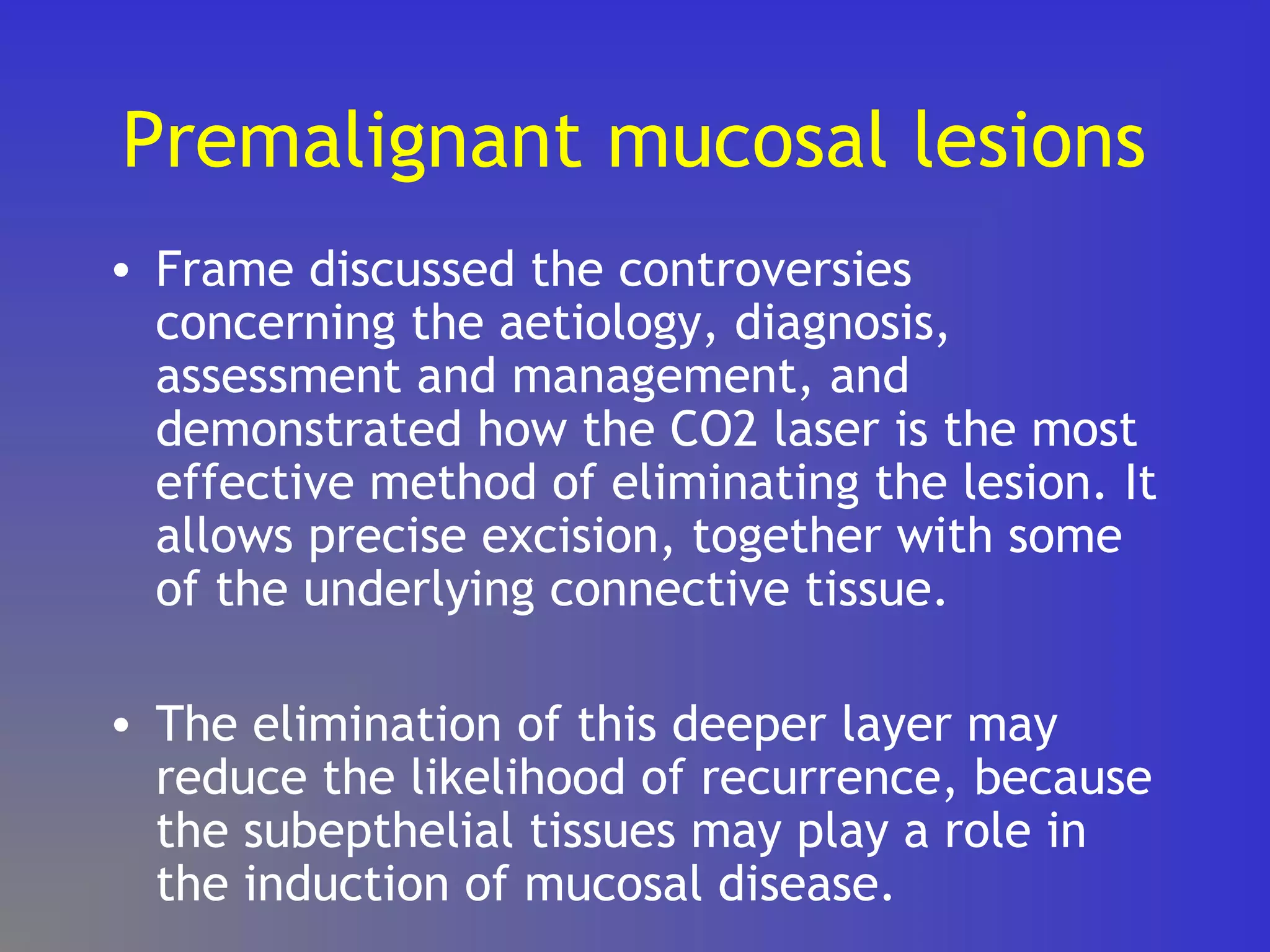 Lasers in oral and maxillofacial surgery | PPT