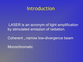 Lasers in oral and maxillofacial surgery | PPT | First Aid | Injuries