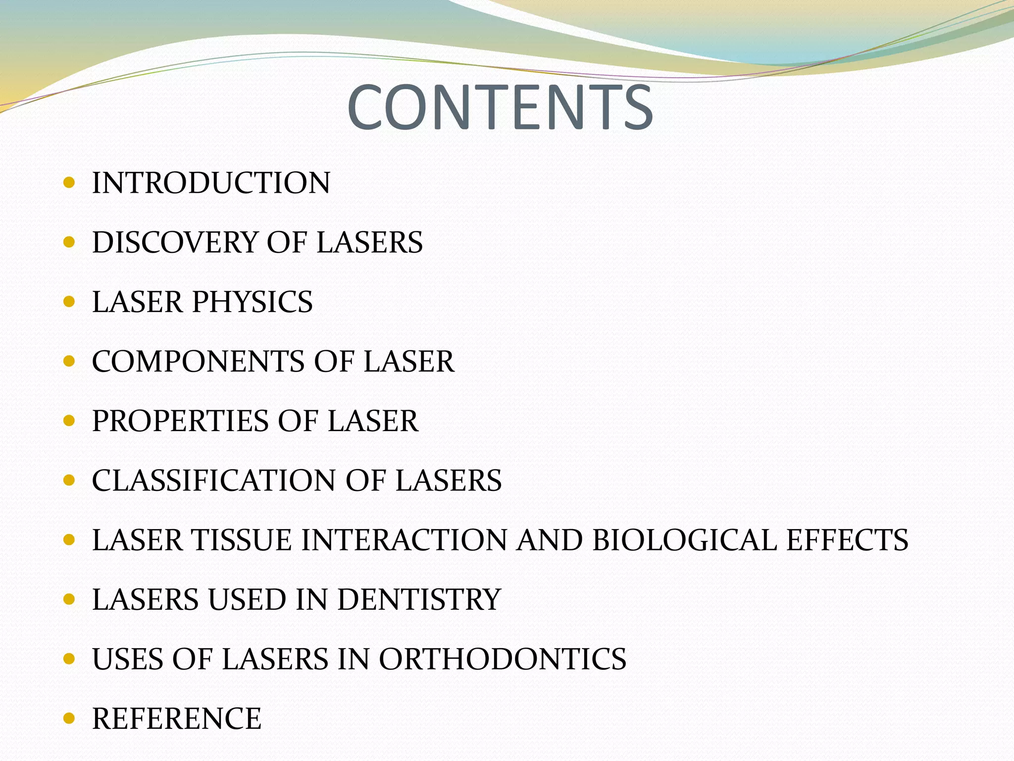 Lasers in orthodontics | PPTX