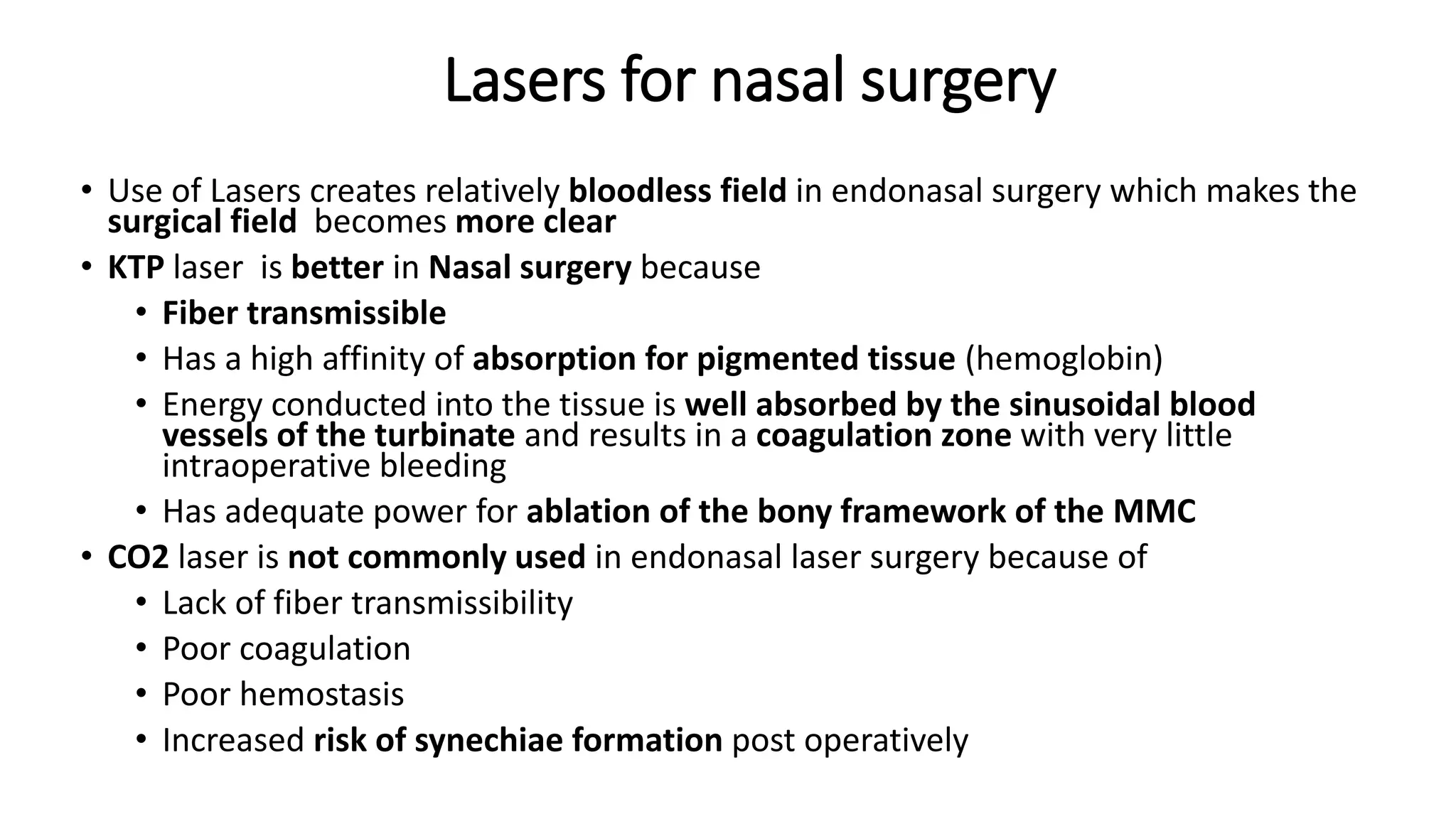 Lasers in otolaryngology own prep | PPTX