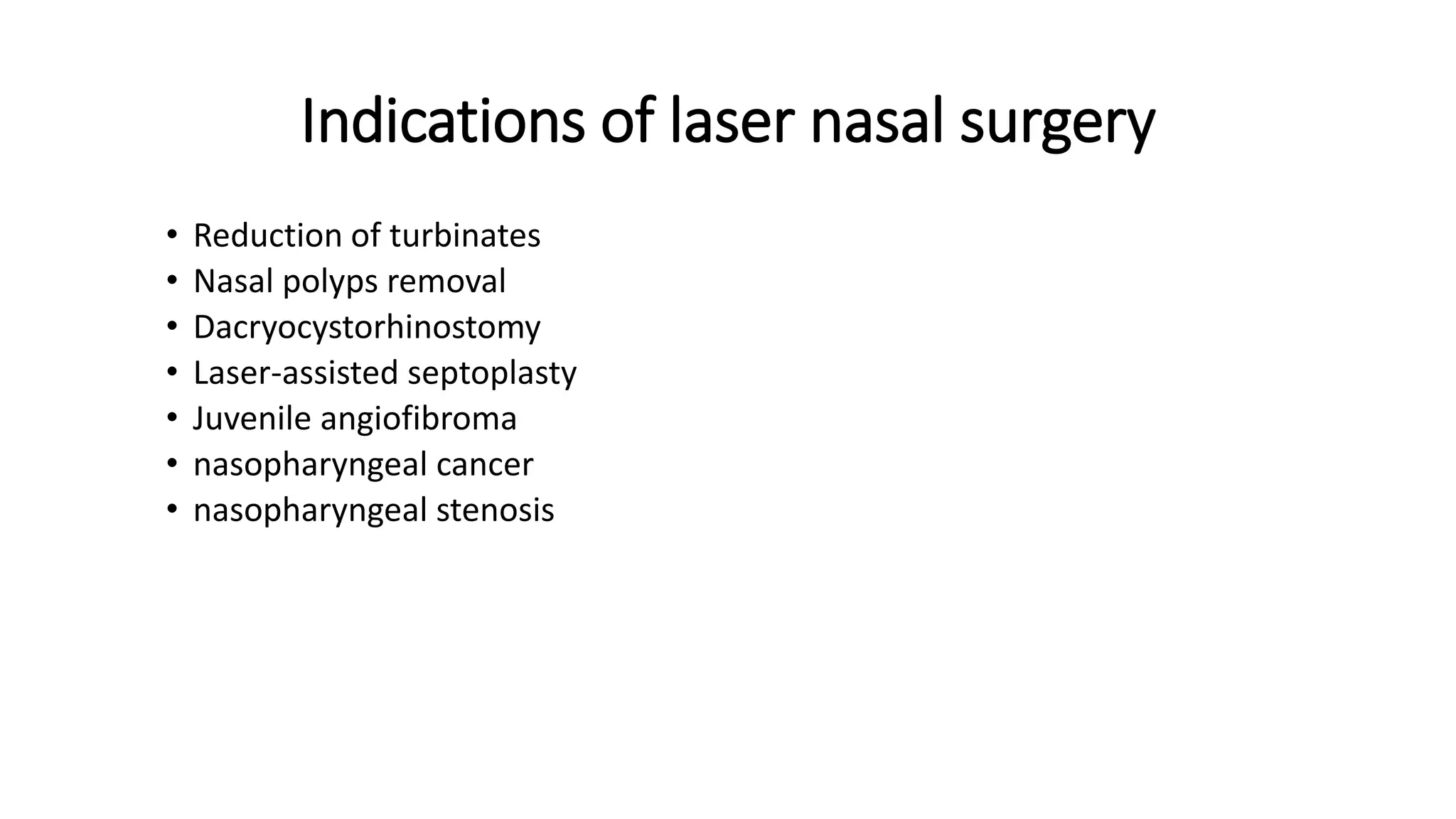 Lasers in otolaryngology own prep | PPTX