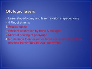 Lasers in otology | PPT