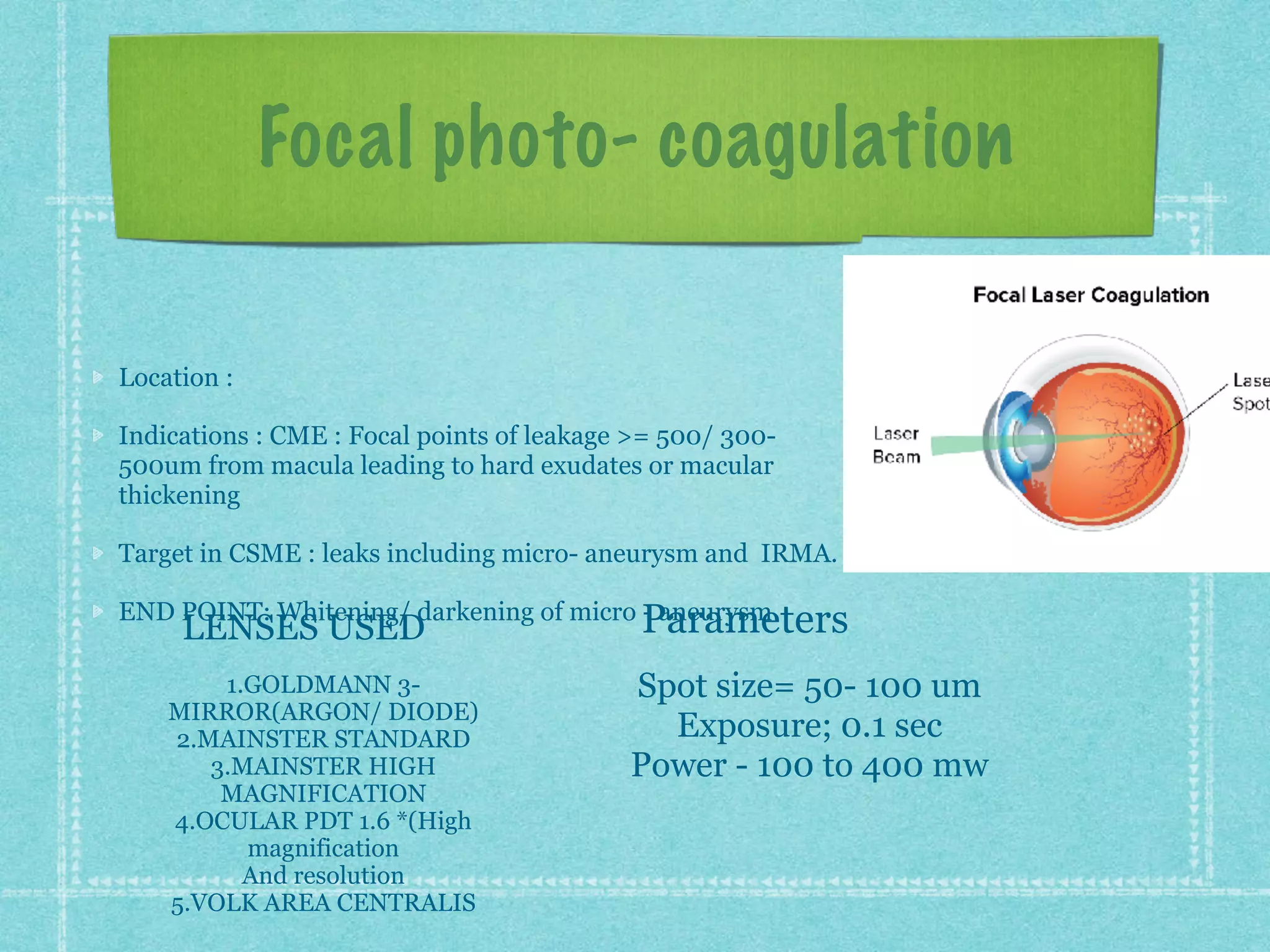 LASERS IN RETINA | PDF