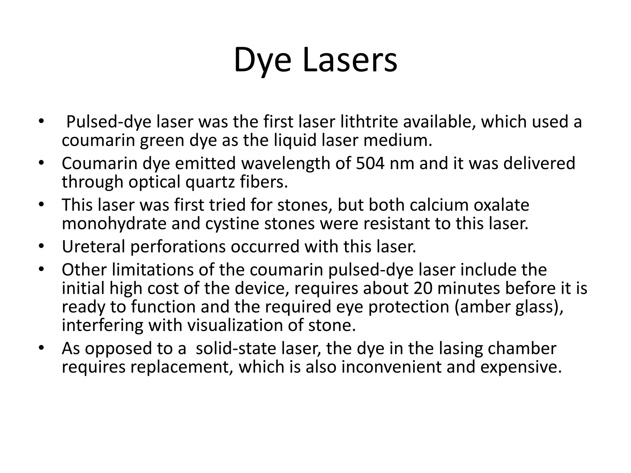 Lasers in urology | PPTX