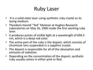 Lasers in urology | PPTX