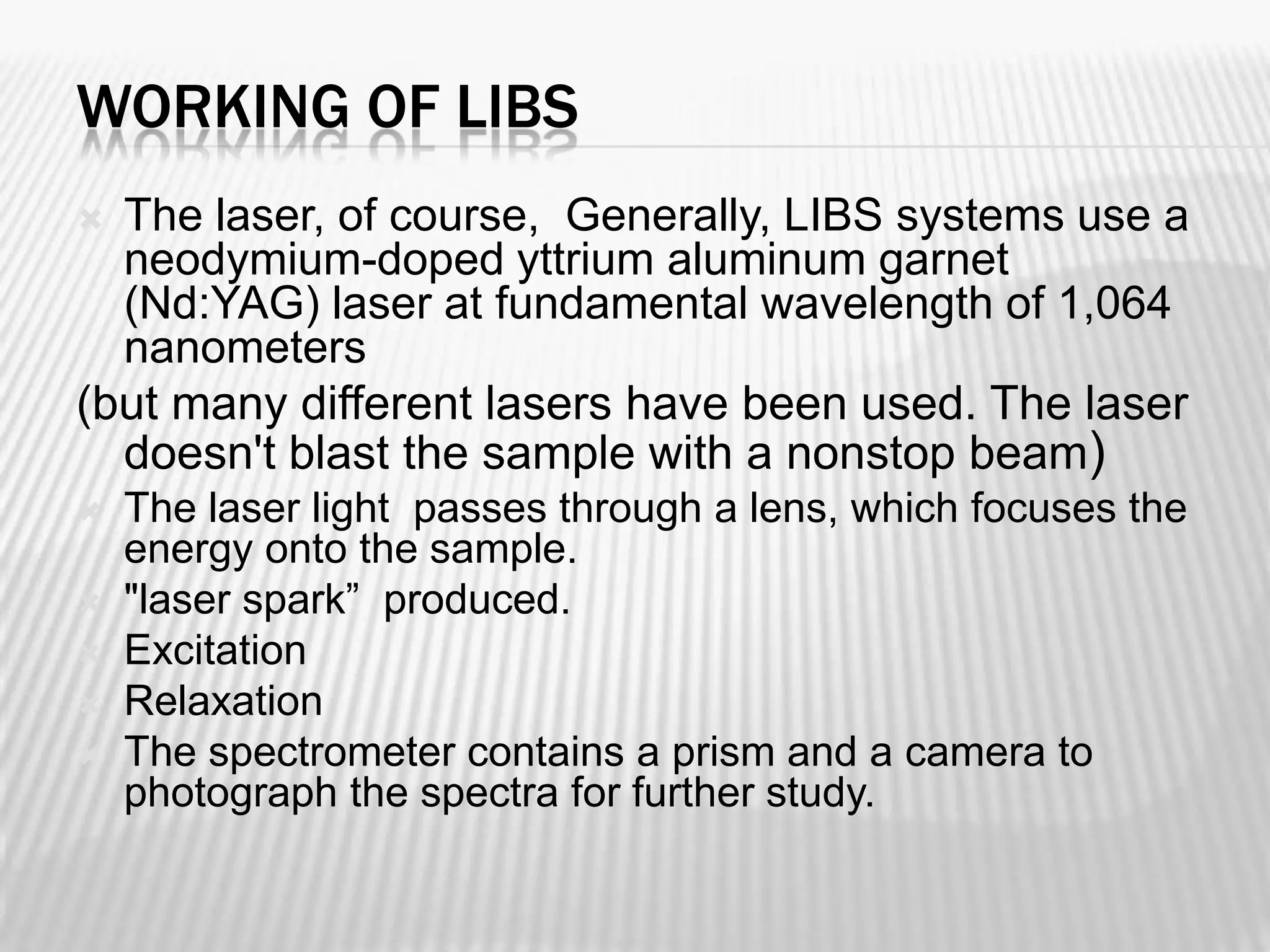 Laser spectroscopy | PPTX