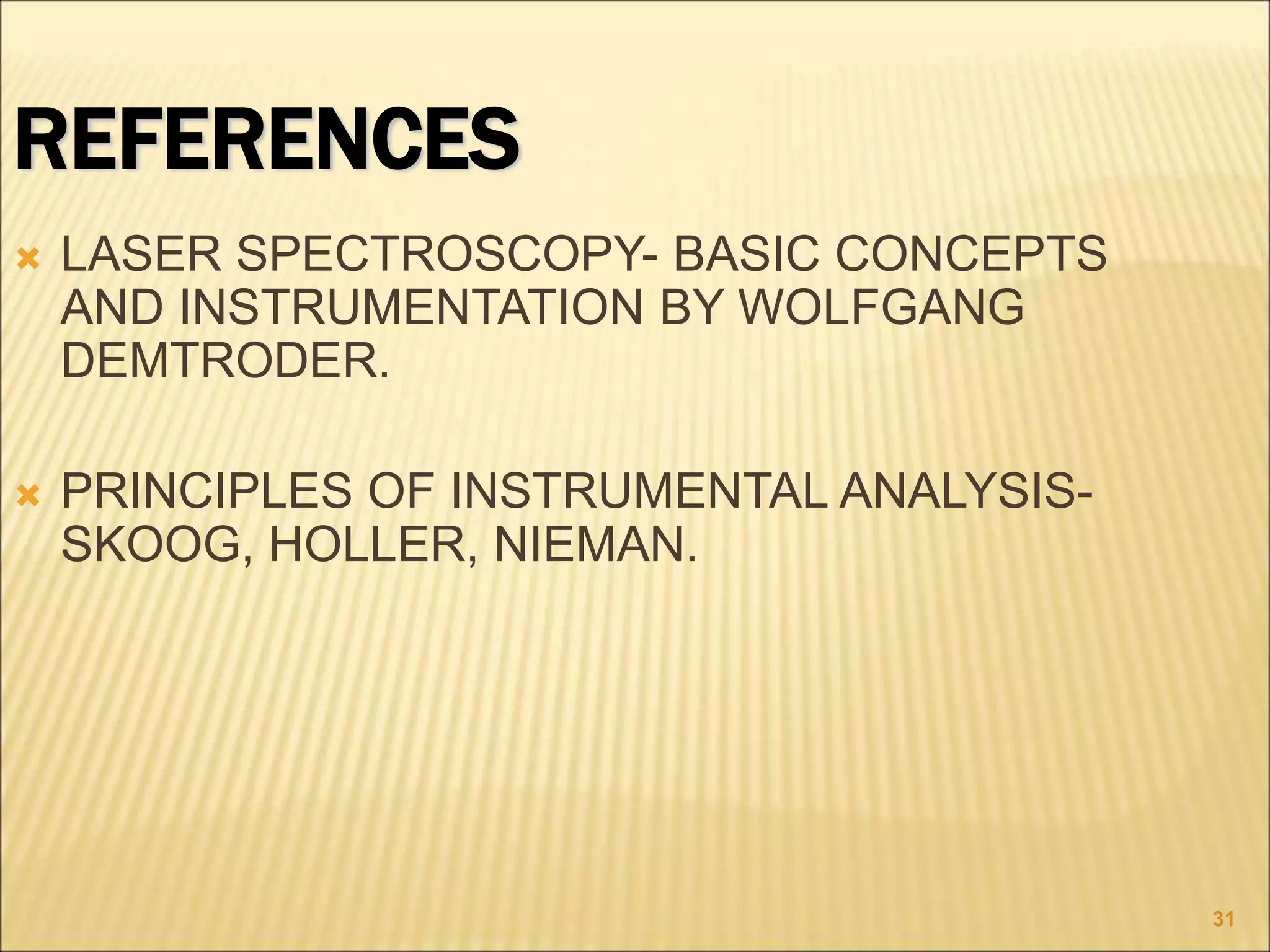LASER SPECTROSCOPY | PPT