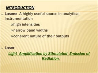 LASER SPECTROSCOPY | PPT