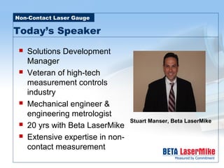 LaserSpeed: Intro to Non-Contact Length & Speed Measurement | PPT