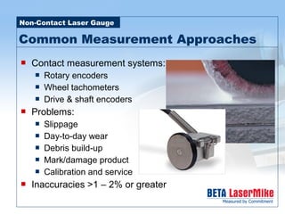 LaserSpeed: Intro to Non-Contact Length & Speed Measurement | PPT