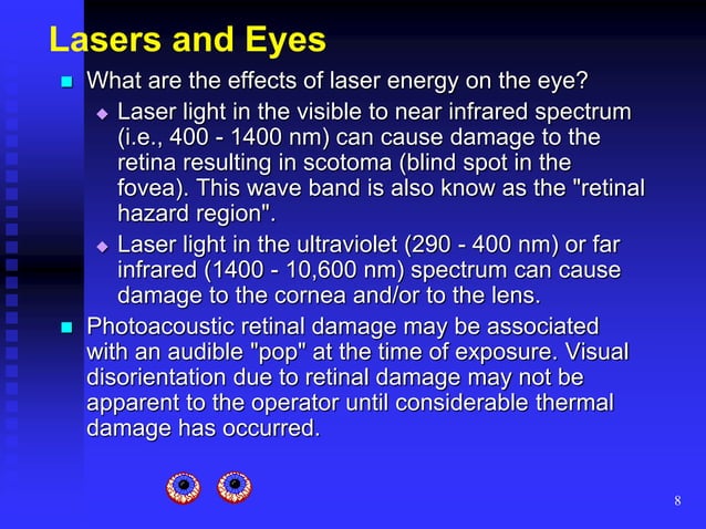 LASERSsafety.ppt | Eye and Vision Conditions | Diseases and Conditions