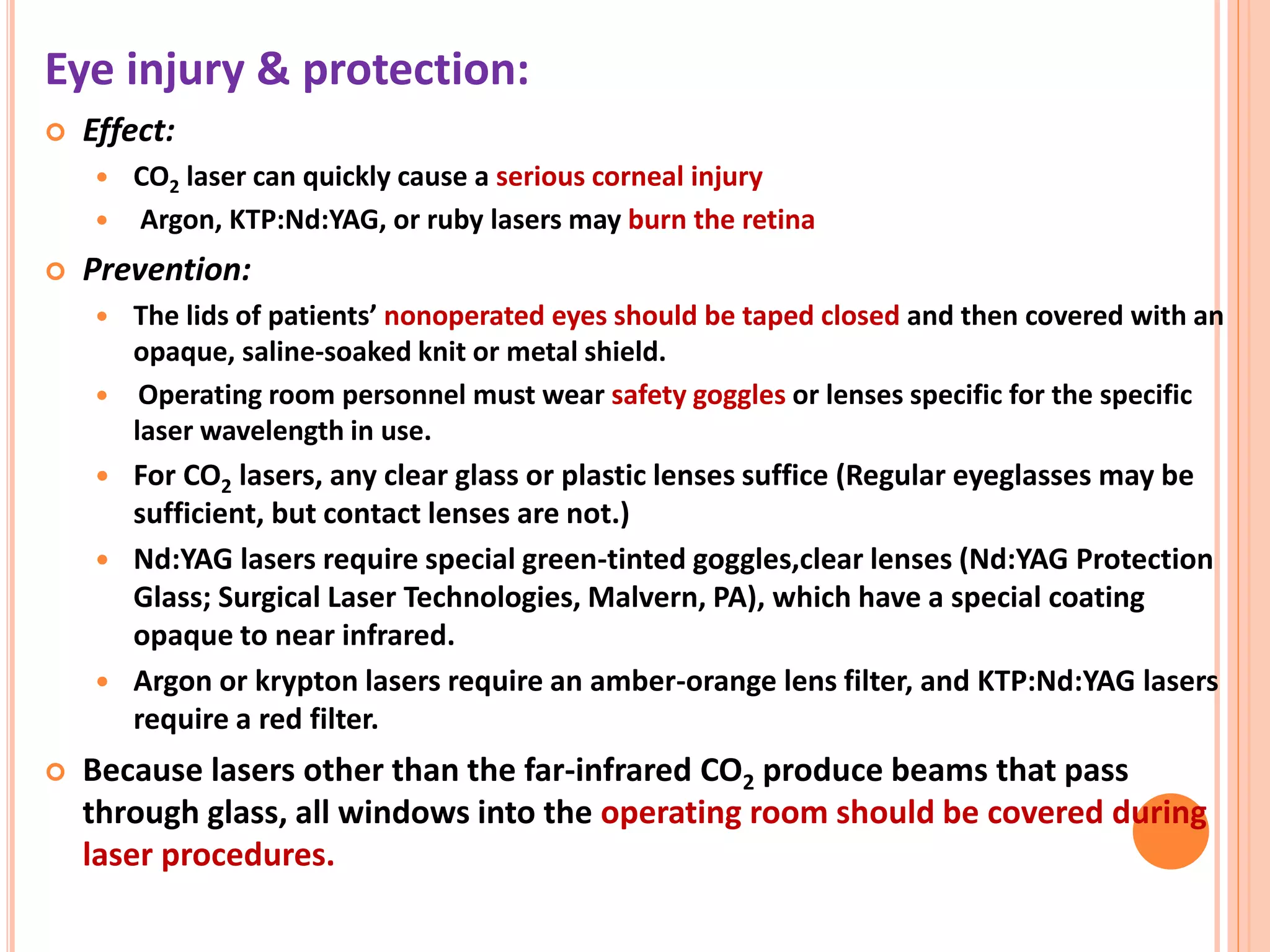 Laser surgery and anaesthesia | PPTX