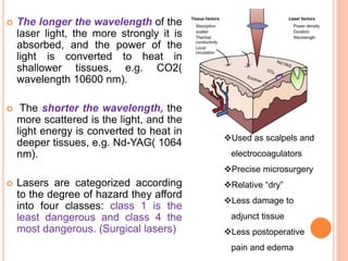 Laser surgery and anaesthesia | PPTX