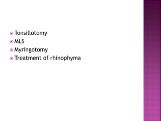 Laser surgery and cryosurgery in ENT | PPTX