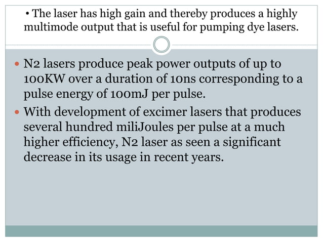 CO2 and N2 Lasers | PPTX | Chemistry | Science