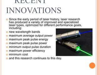 Laser Technology - Basics & Applications | PPTX