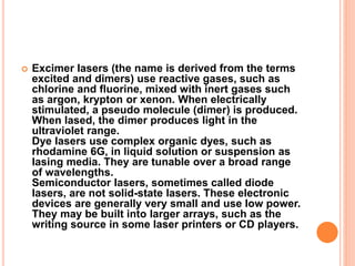 Laser Technology - Basics & Applications | PPTX