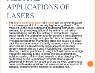 Laser Technology - Basics & Applications | PPTX