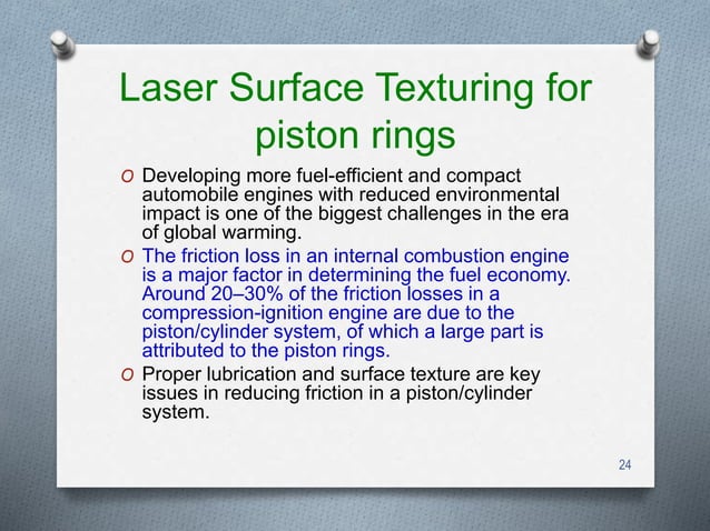Laser texturing and applications | PPTX | Chemistry | Science