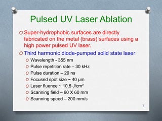 Laser texturing and applications | PPTX