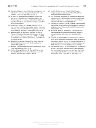 Laser Therapy Applications for Osteoarthritis and Chronic Joint Pain ...