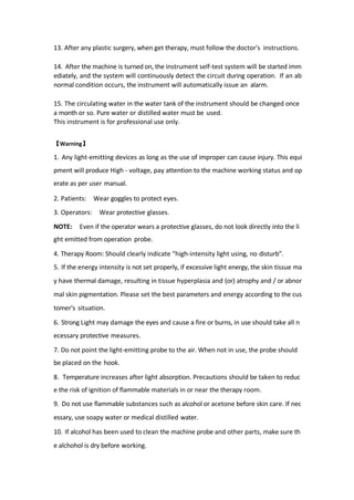 Laser therapy device user manual en | PDF
