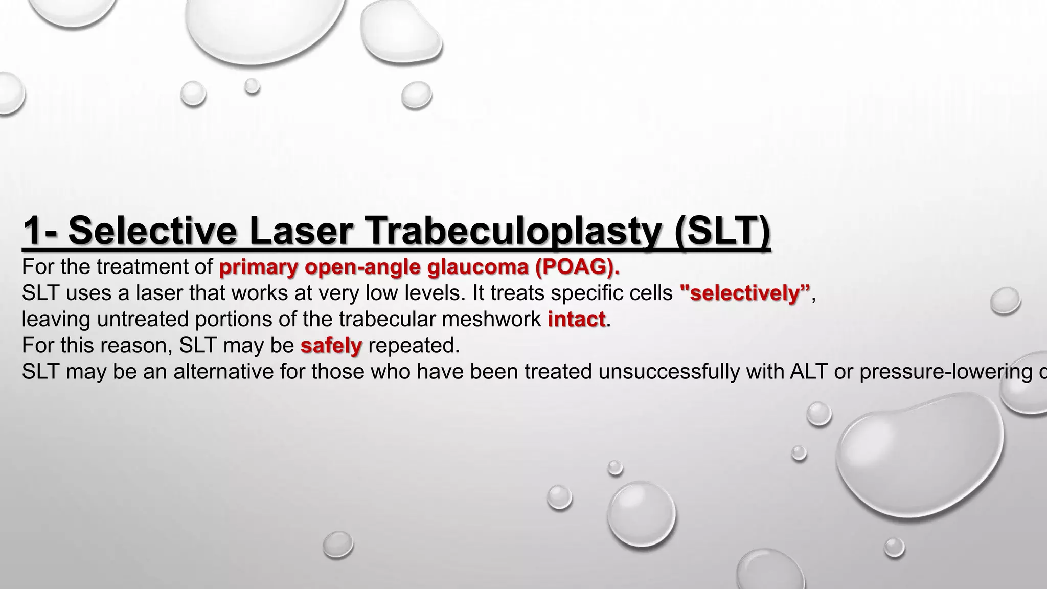 Laser therapy in glaucoma | PPTX | Eye and Vision Conditions | Diseases ...