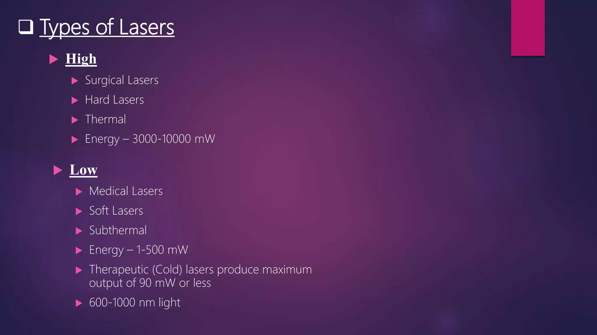 Laser therapy (physiotherapy) | PPTX