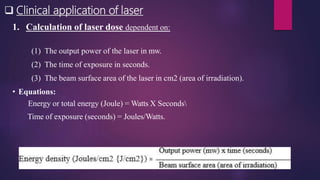 Laser therapy (physiotherapy) | PPTX