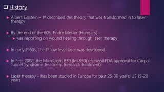 Laser therapy (physiotherapy) | PPTX