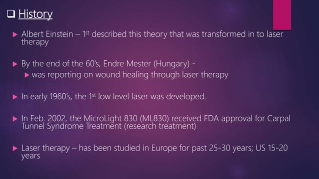 Laser therapy (physiotherapy) | PPTX