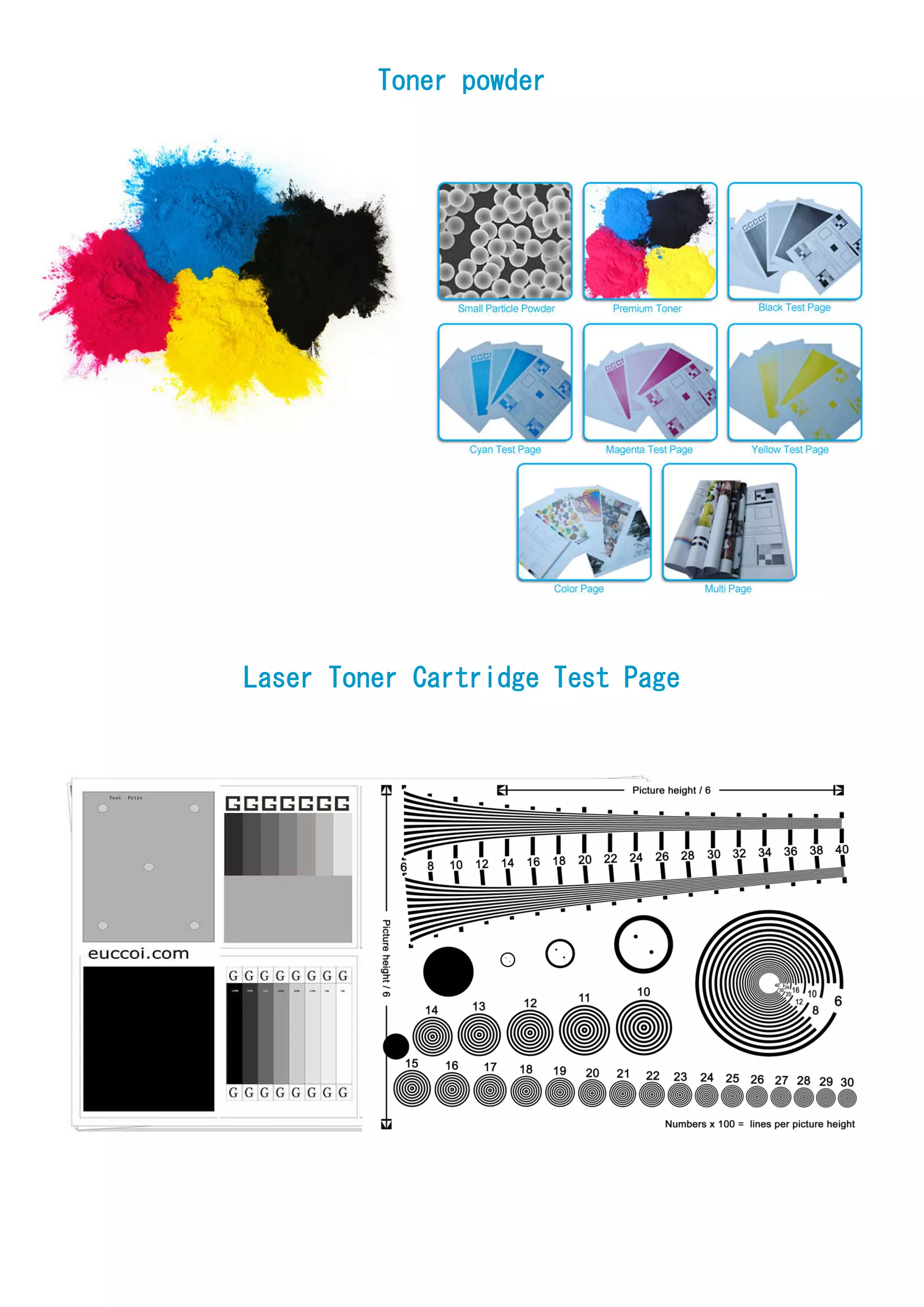 Laser toner cartridge test page | PDF
