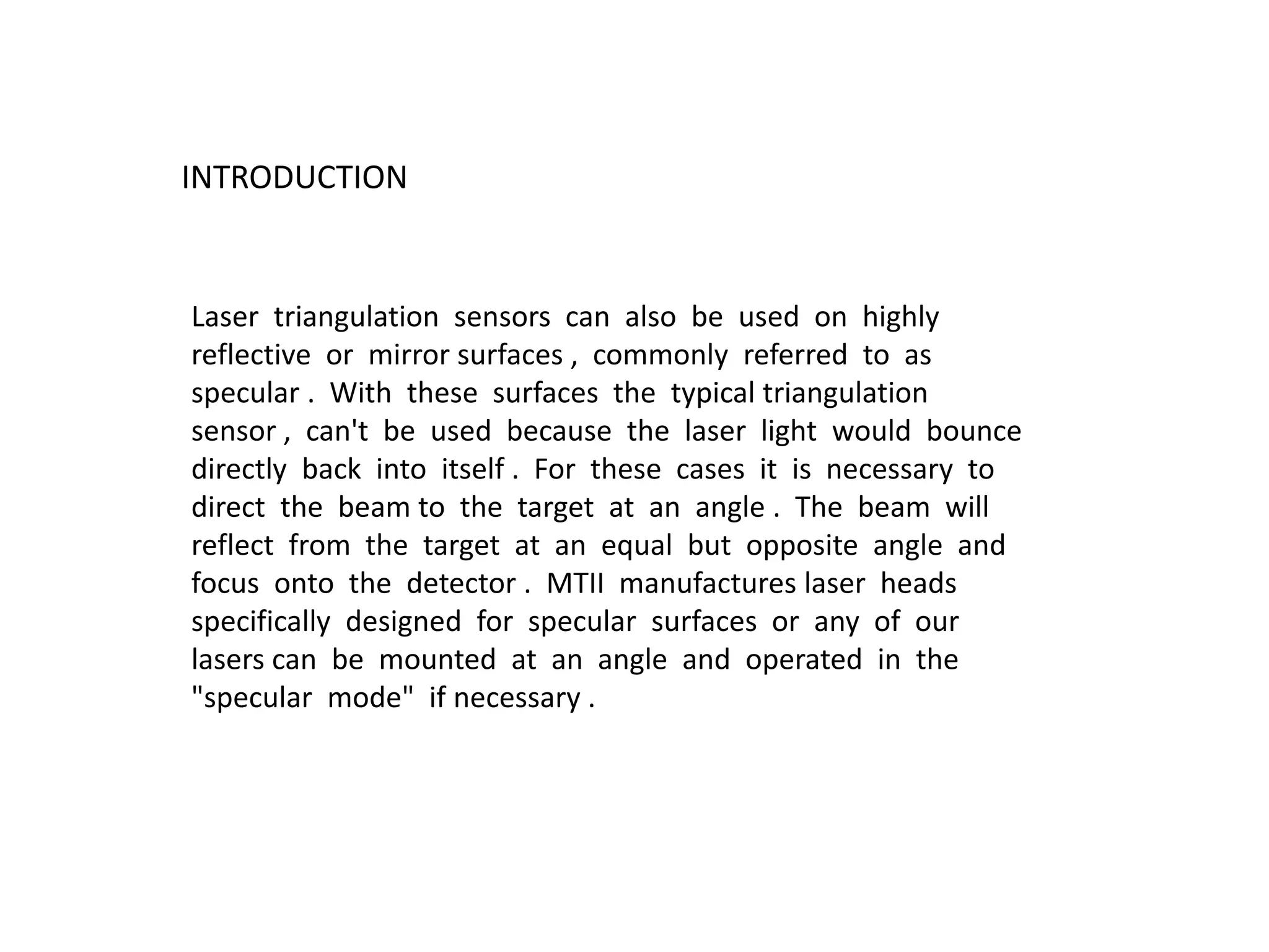 Laser triangulation senser ppt rohit | PPTX