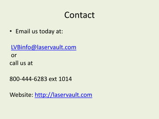 Laser vault backup | PPT