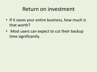 Laser vault backup | PPT