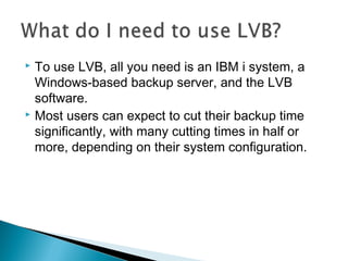 LaserVaultBackup (LVB) | PPT