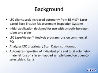 Automatic Laser Inspection, Detection and Reporting System for Pipes ...