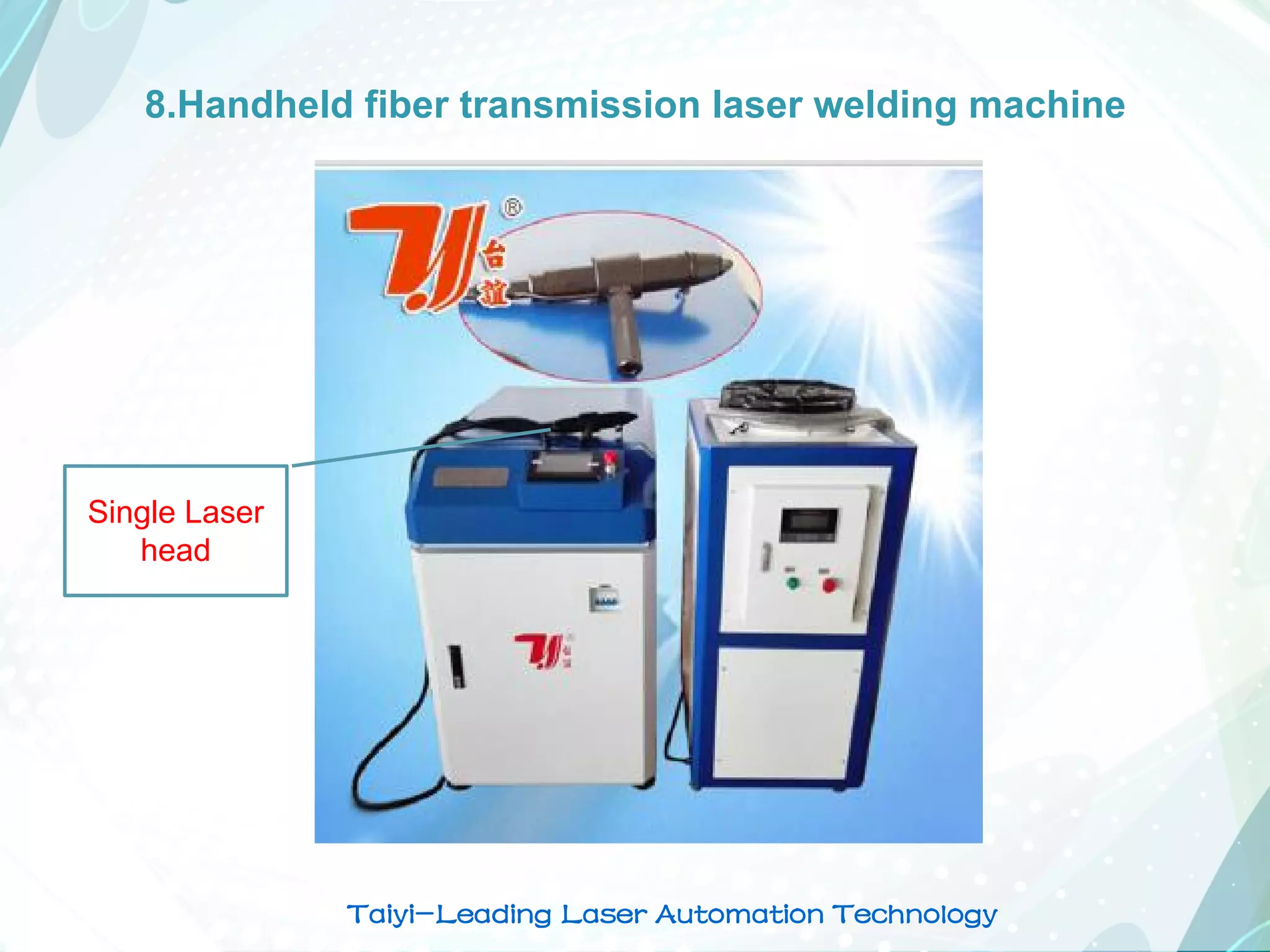 Laser welding machine catalog from taiqi machine factory | PDF