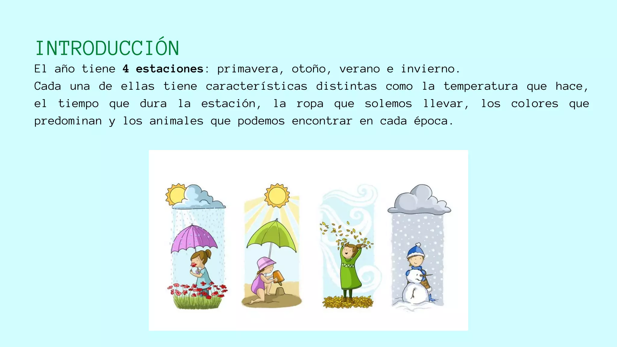 Las estaciones del año | PPT