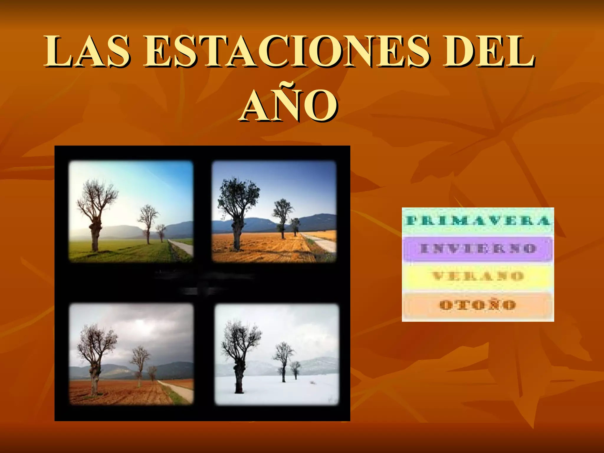Las Estaciones del año | PPT | Weather | Science