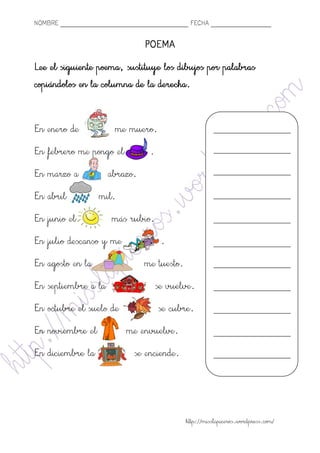 Las estaciones del año. Comprensión Lectora y Actividades. | PDF