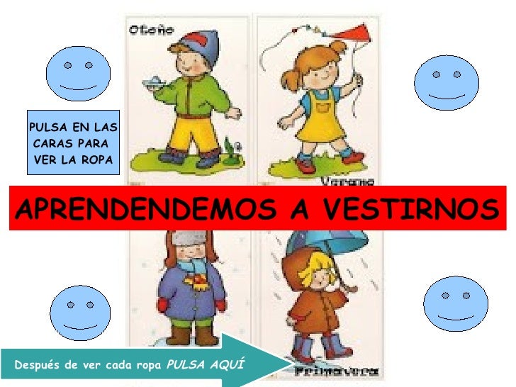 ¿NOS DIVERTIMOS JUNTOS?: ROPA. LAS PRENDAS DE VESTIR Y LAS ESTACIONES.