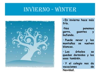 Las estaciones y sus celebraciones | PPTX