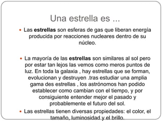 Las estrellas | PPTX