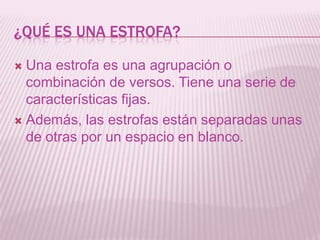 Qué es una Estrofa - verloop.io