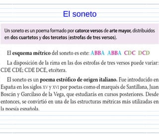 Las estrofas de cuatro versos | POT