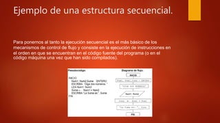 Las estructuras de control en programación presentacion | PPTX