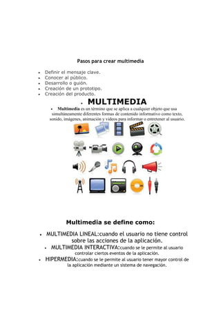 Las etapas de un proyecto multimedia | DOCX