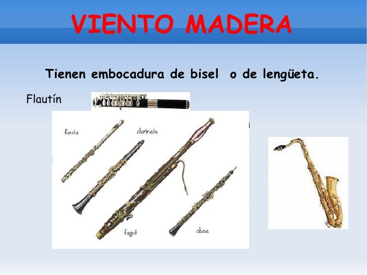 Nombresdeinstrumentosdevientodemadera
